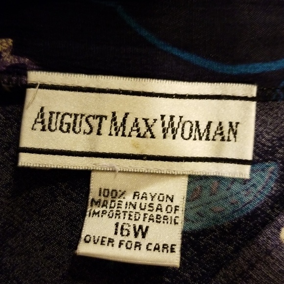 August Max woman | Skirts | August Max Woman Floral Design Wrap Around ...